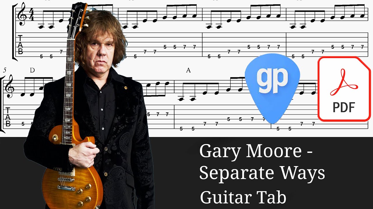 Gary Moore - Separate Ways Guitar Tabs [TABS] - YouTube