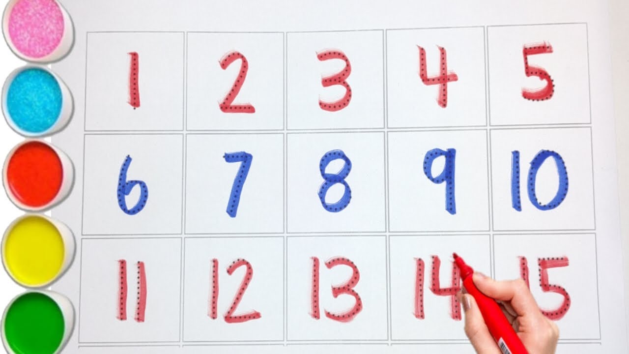 123 numbers | 123 counting number | 1 to 15 number | one two three four ...