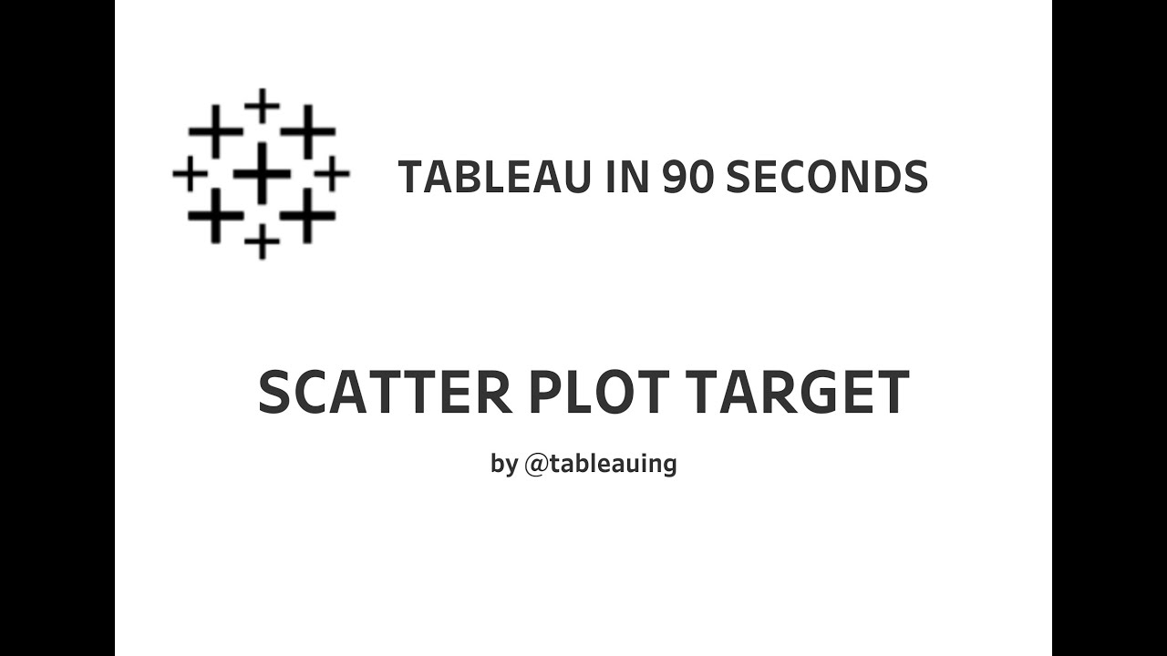SCATTER PLOT TARGET - Tableau in 90 Seconds - YouTube