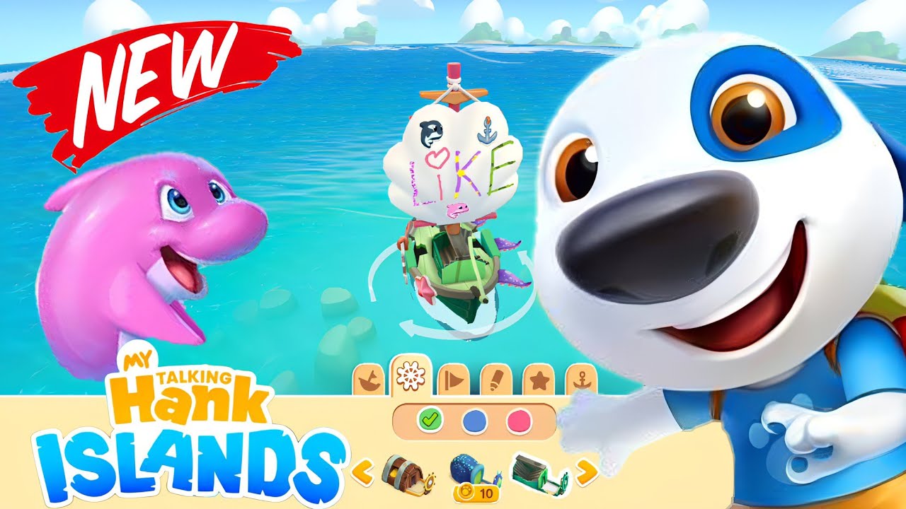 My Talking Hank islands New update New Mini-game Gameplay Android ios ...
