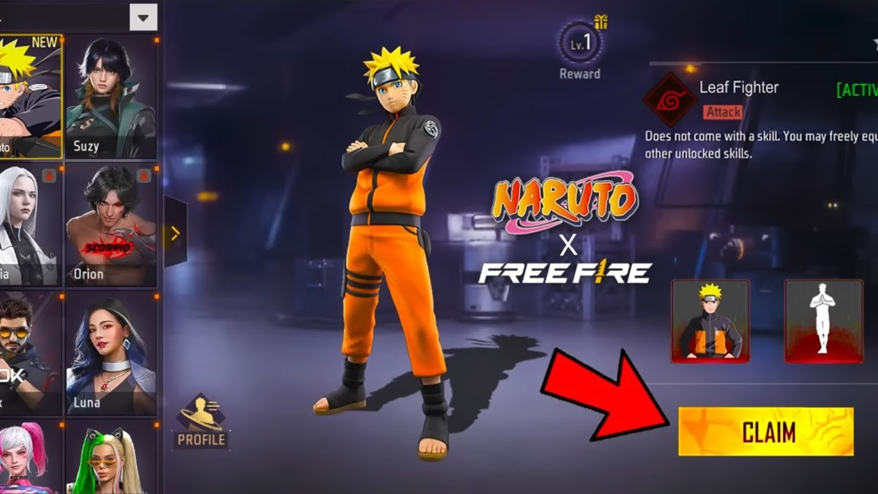 💥Free Fire X Naruto Collaboration Event Tamil | Free Fire New Update ...
