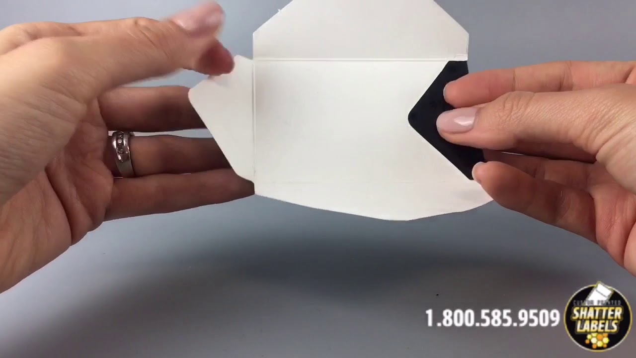 Custom printed Simple non-glued 4-Fold Shatter Envelopes for ...