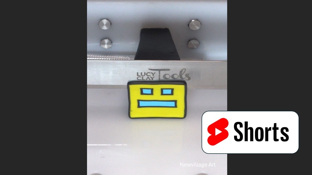 Geometry Dash Cane made out of Polymer Clay Longer Shorts Vertical ...