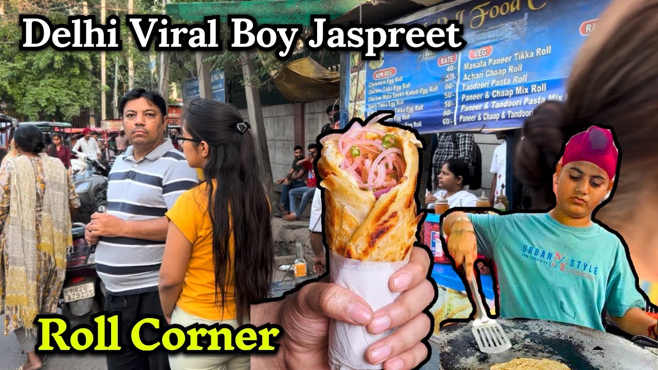 10 Year old Boy Selling Roll in Delhi | Viral Boy Jaspreet | Egg roll ...