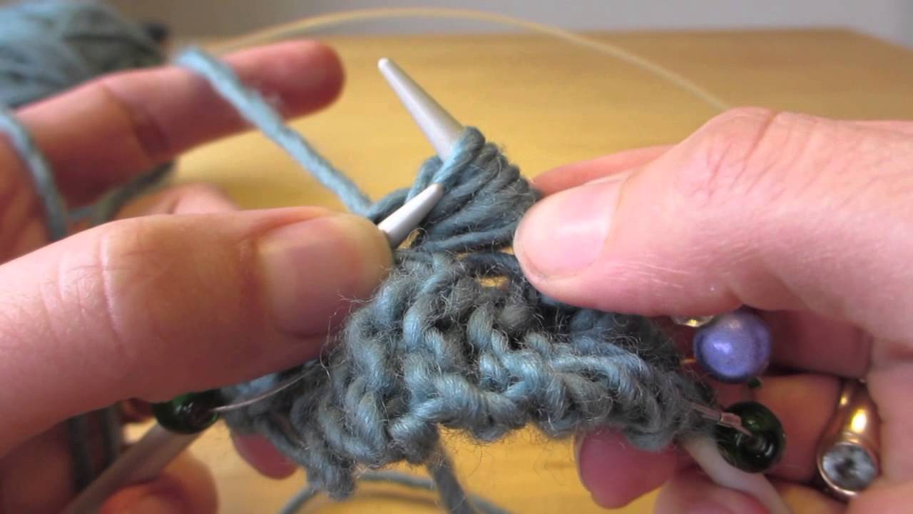 Strikke how-to på dansk: strik 3til9 udtagning = 3into9 increase - YouTube