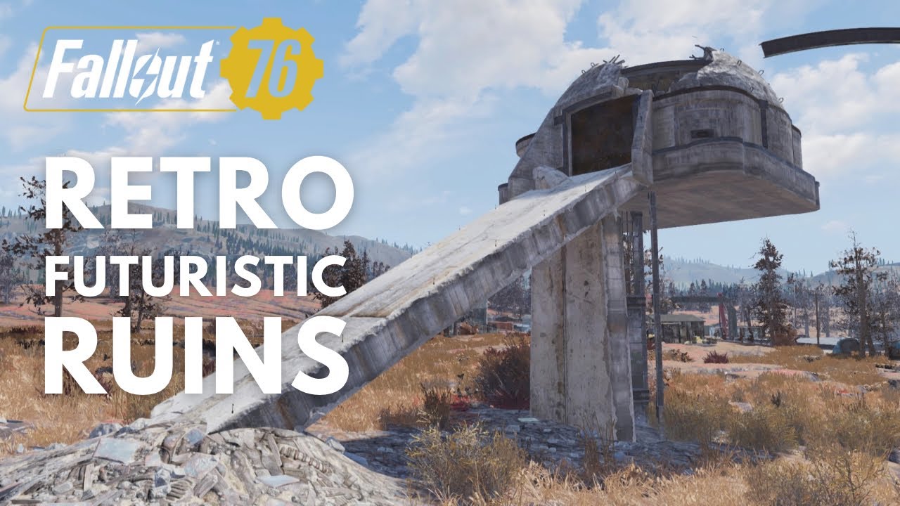 Abandoned Retro Futuristic House | Fallout 76 CAMP Build Tutorial - YouTube