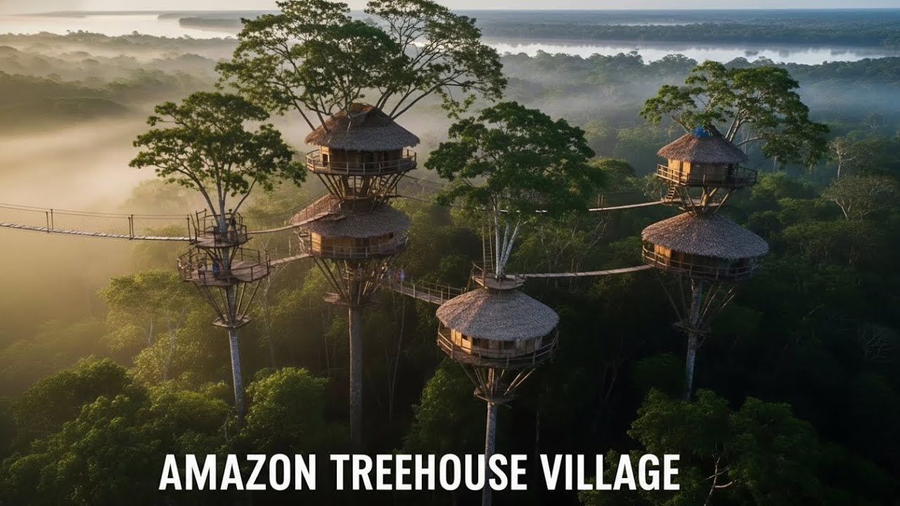 On the Amazon River: The Mysterious Life of a Treehouse Tribe and Honey ...