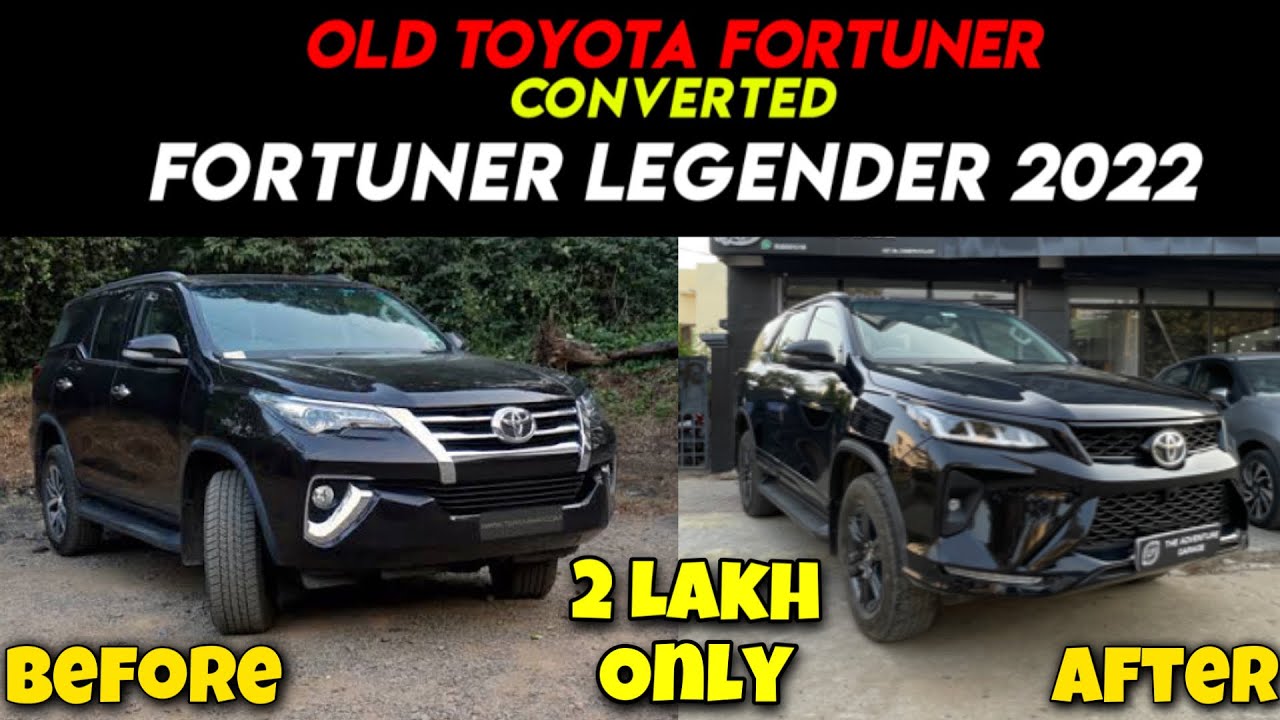 TOYOTA FORTUNER CONVERTED INTO LEGENDER 2022 | BLACK FORTUNER LEGENDER ...