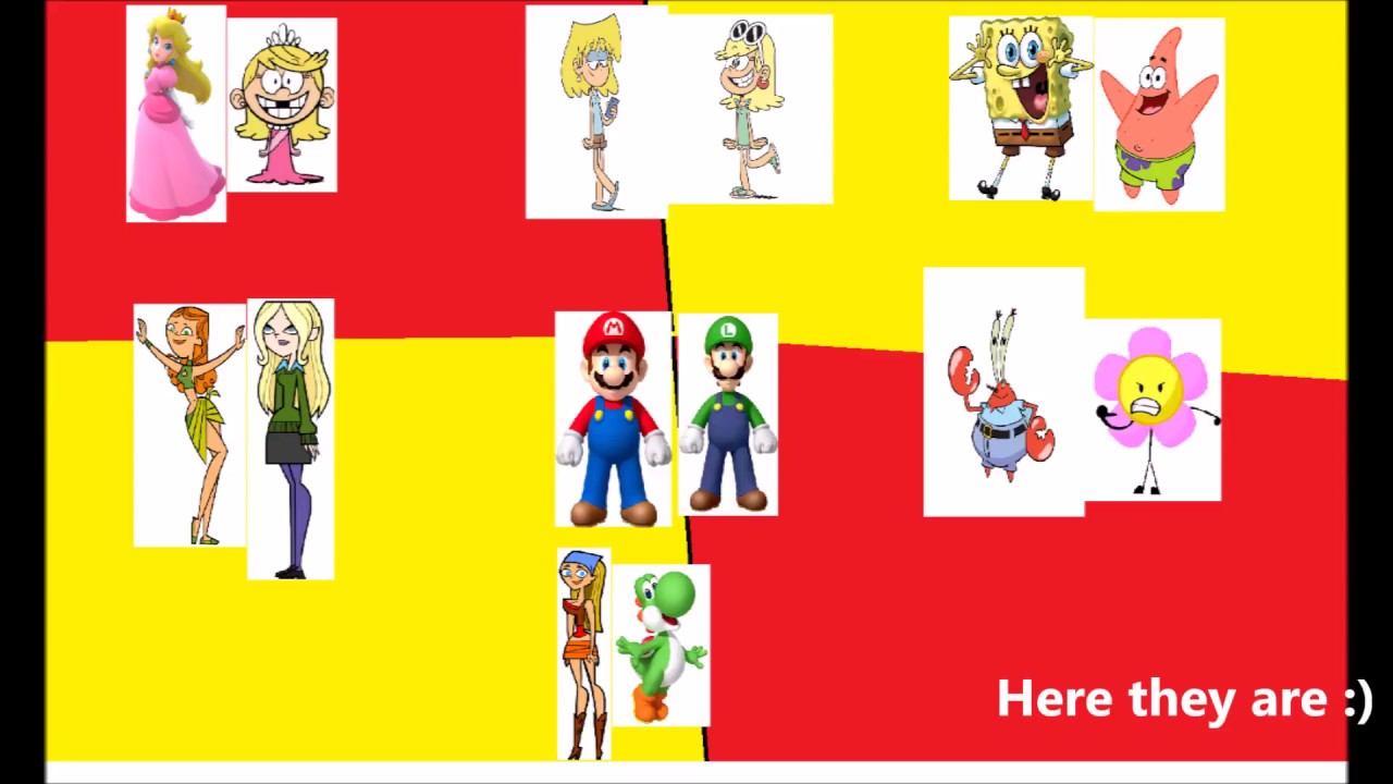 Red Vs Yellow Tag Team Character Elimination 1 - YouTube