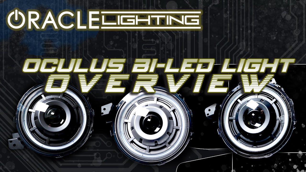 ORACLE Lighting Oculus Bi-LED Headlight Updates Overview - YouTube