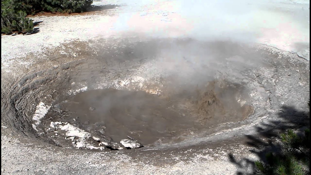 Yellowstone National Park - Boiling Mud Pot - YouTube