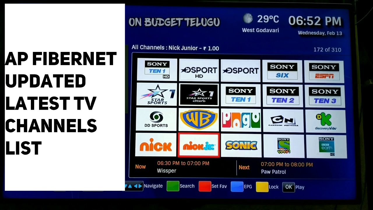 ap fiber net channels list | AP FIBER channels list telugu | ap ...