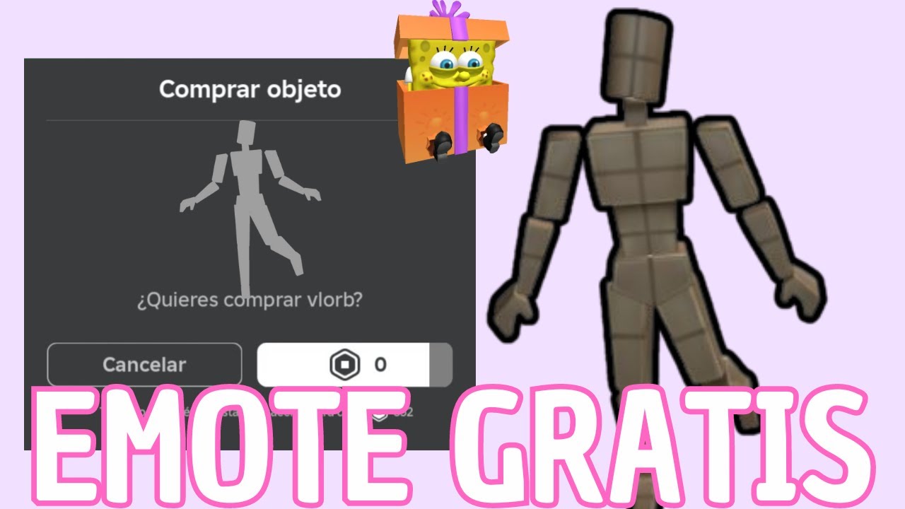 EMOTE DE BOB ESPONJA GRATIS + ITEM - YouTube