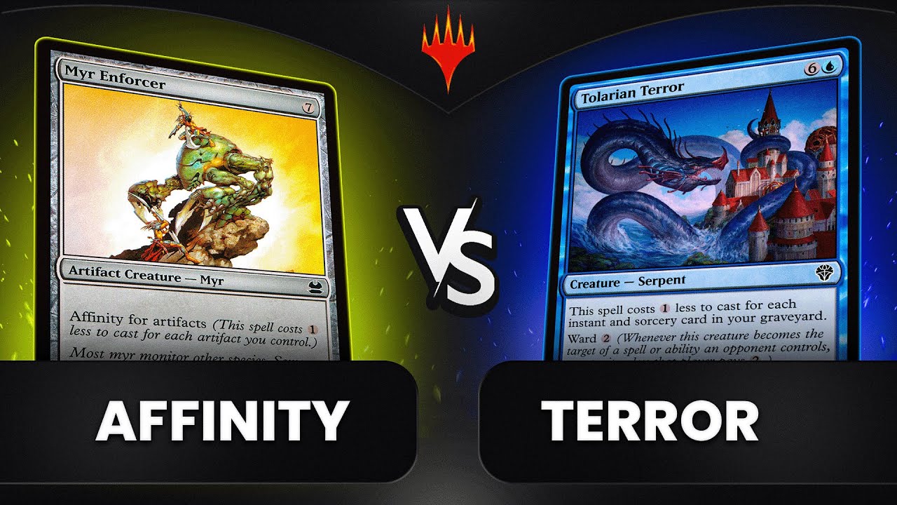 AFFINITY vs. TERROR | Magic: The Gathering (Pauper Gameplay IRL) - YouTube