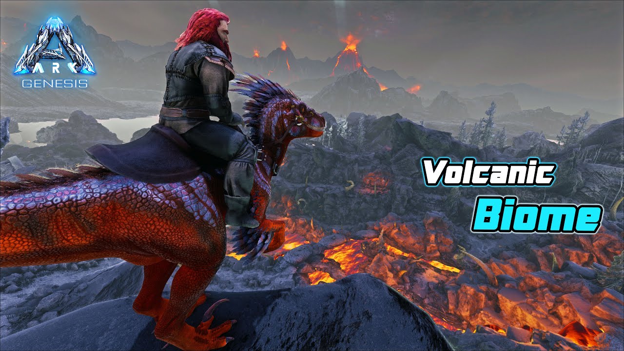 Taming X Dino Di Biome Volcano ️ Ark Survival Evolved Genesis 1 Story