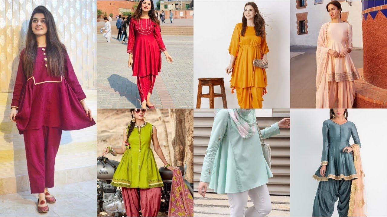 How to design plain/solid Colour Frocks for wedding/Partywear and ...