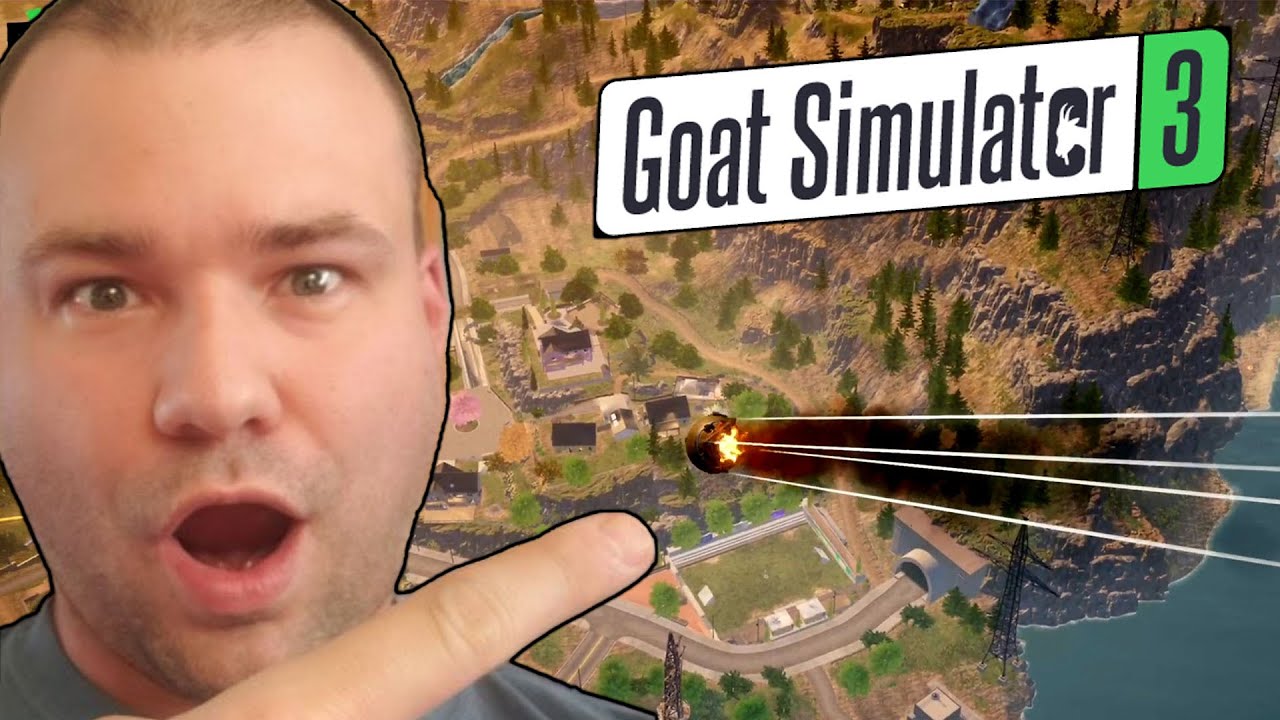 I Pushed The Big Red Button In Goat Simulator 3 - YouTube