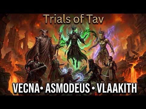 Baldur's Gate 3 Trials of Tav - Level 20 party - Vecna, Asmodeus and Vlaakith
