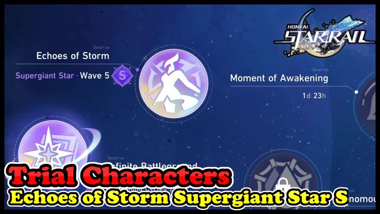 Echoes of Storm Supergiant Star S - Morning Starlight Event Honkai Star ...