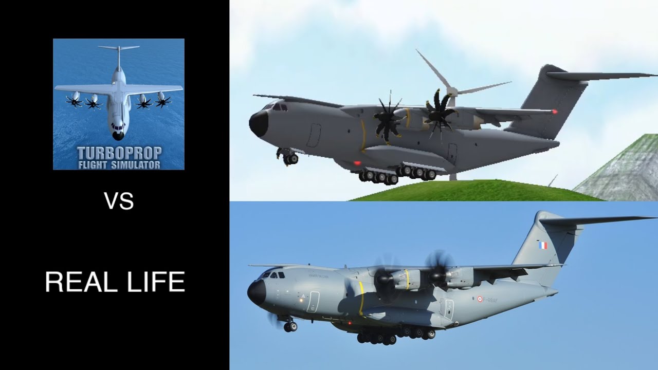 Turboprop Flight Simulator vs. Real Life | Aircrafts & Ground Vehicles ...