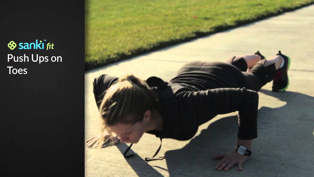 Push Ups on Toes - Sanki Fit Exercise Library - YouTube