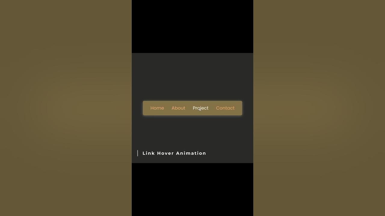Master HTML & CSS: Build Beautiful and Interactive Menu Bar Link Hover Effects | Geekboots - YouTube