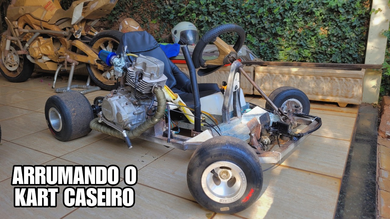 Arrumando meu Kart caseiro kkkkk - YouTube