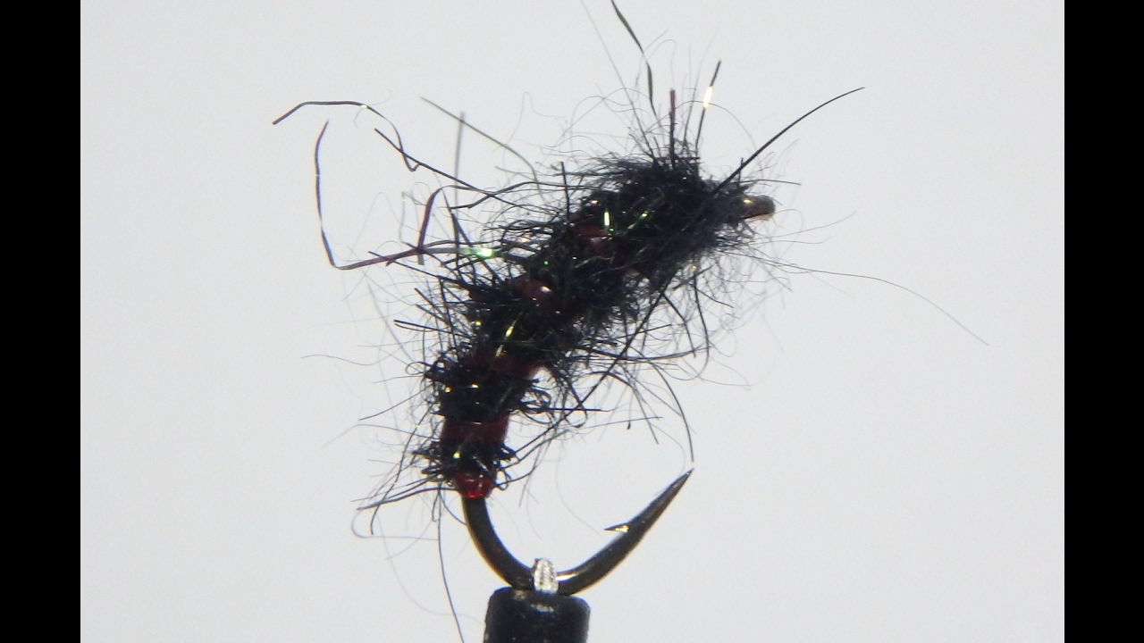 fly tying BLACK BUG NYMPH BARBOS por Jorge G - YouTube
