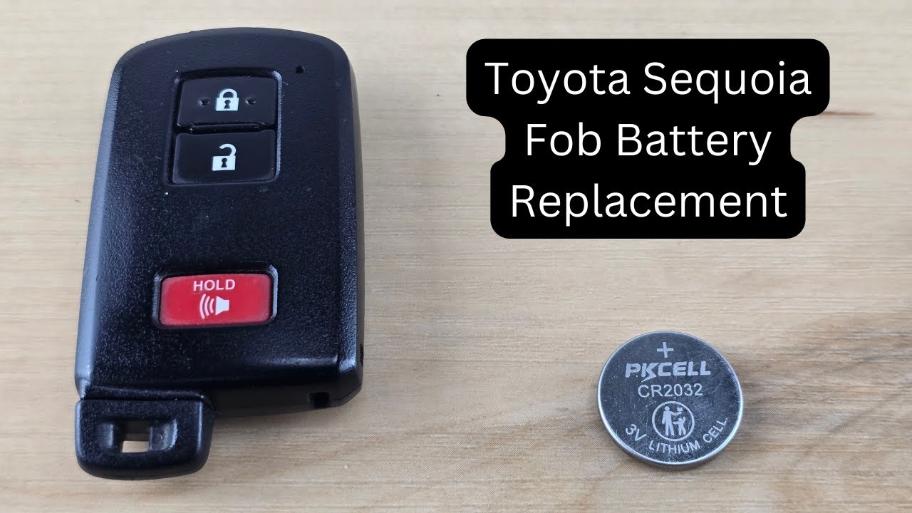 How To Replace or Change Toyota Sequoia Remote Key Fob Battery 2020 ...