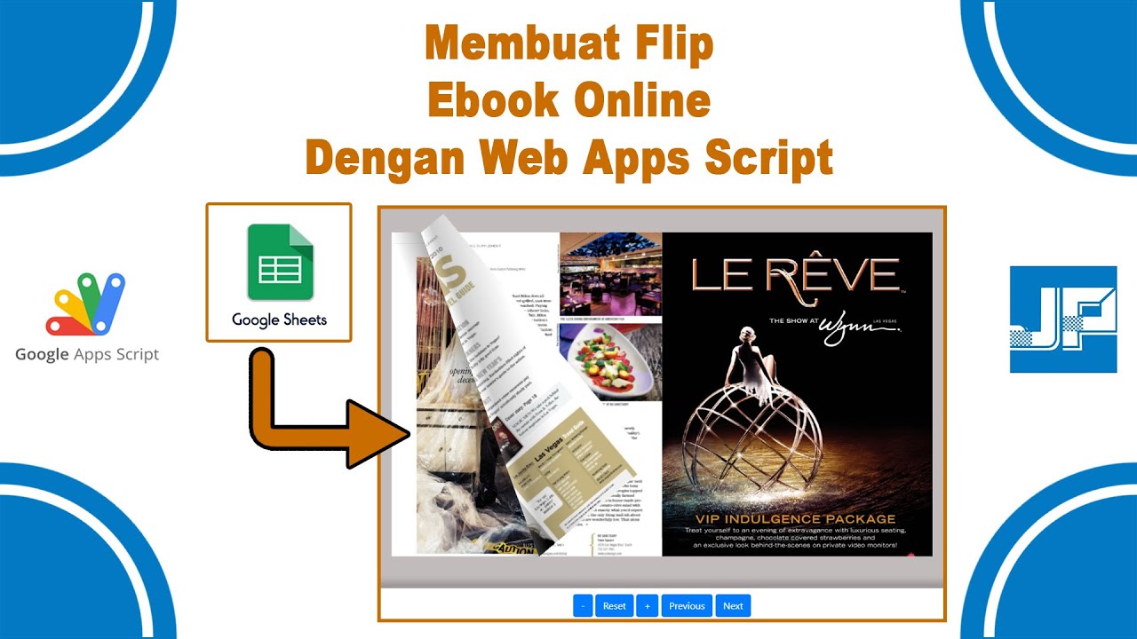 Membuat Website Flip Ebook Online dengan Apps Script - YouTube