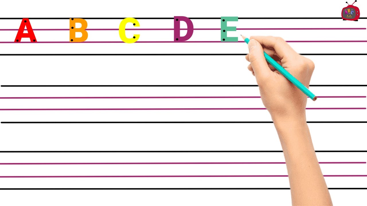 “Learn A to Z Capital Alphabet | Tracing with Lines & Curves | Fun ...