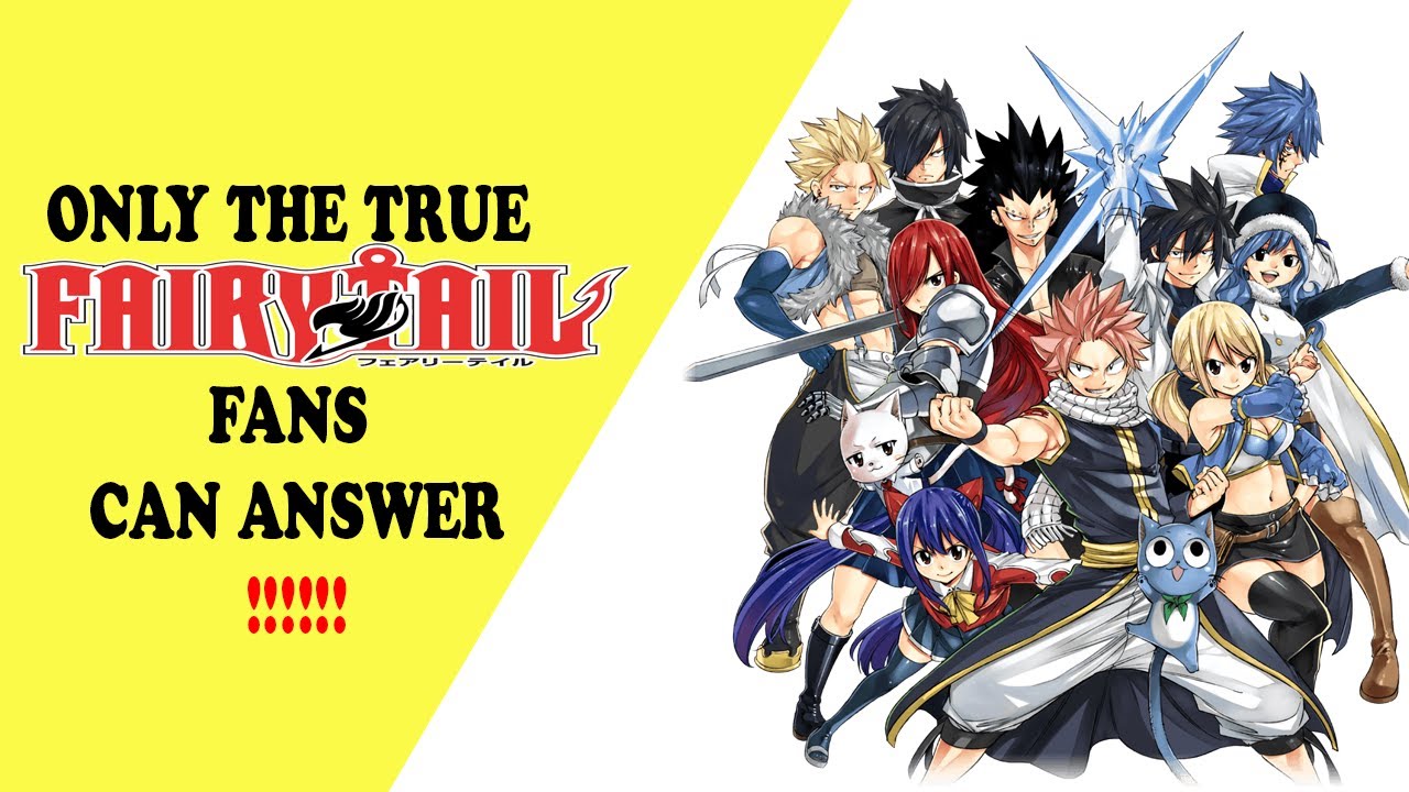 🧩Only True Fairy Tail Fans Can Complete This Quiz !!?! - YouTube