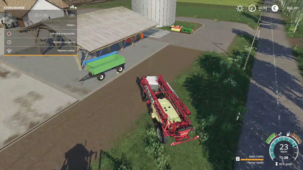 Opryskiwanie pola - Farmer Fil - YouTube