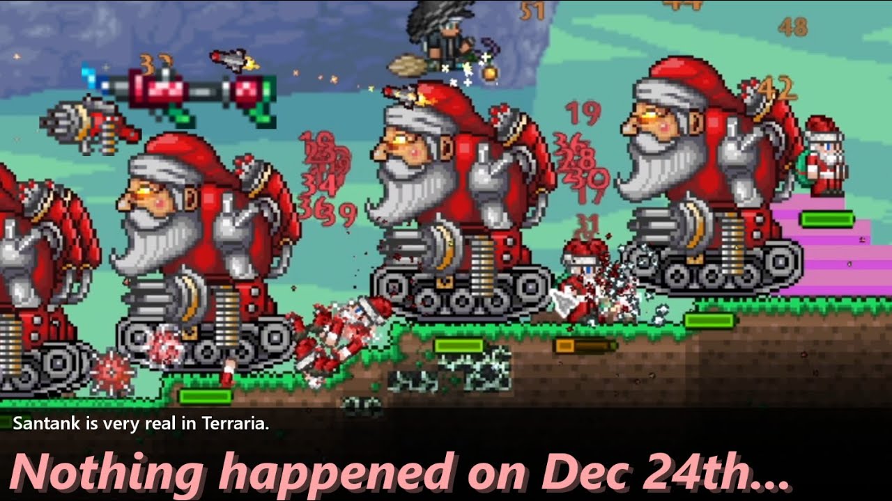 Santa isn't real, but Santank is real in Terraria apparently ─ And it's ...