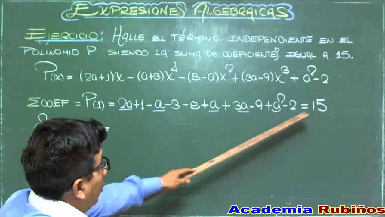 TERMINO INDEPENDIENTE EN UN POLINOMIO-EJERCICIO RESUELTO - YouTube