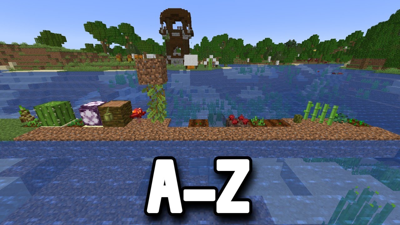 Planting Every Minecraft Crop in Alphabetical Order - YouTube
