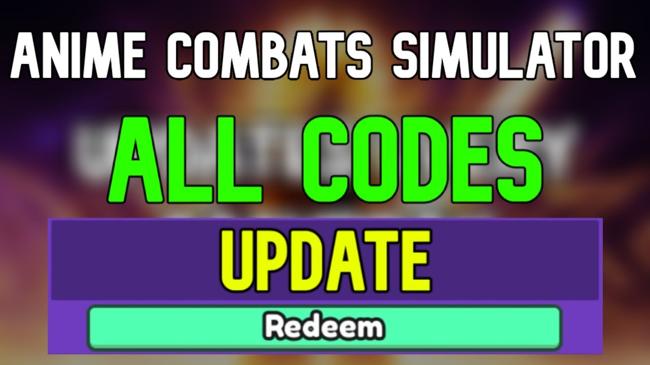 New Anime Combats Simulator Codes | Roblox Anime Combats Simulator ...