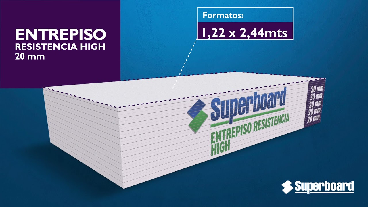 Superboard Aplicaciones Entrepiso Resistencia High - Placas de ...