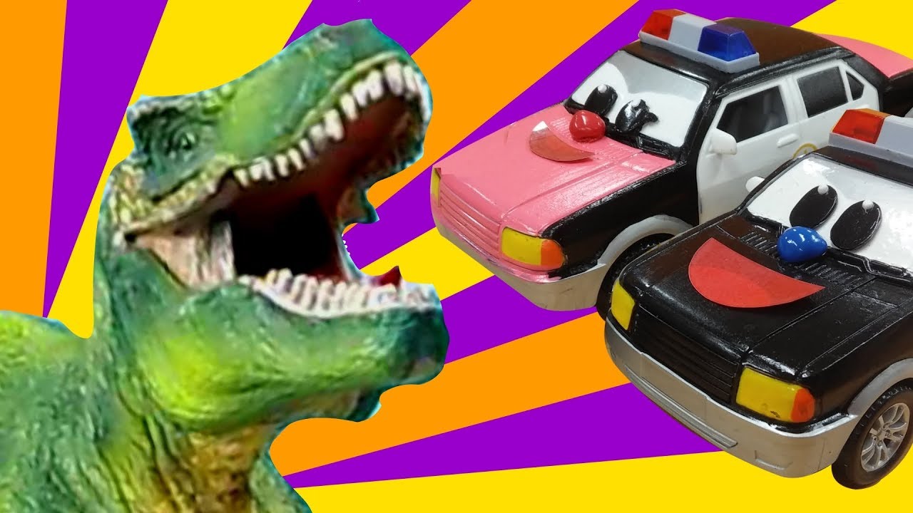 Dinosaur VS. Police Car | The Dino is Coming! | The Special Police ...