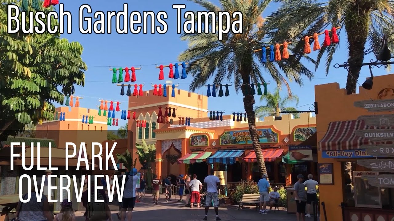 Busch Gardens Tampa FULL Park Overview - YouTube