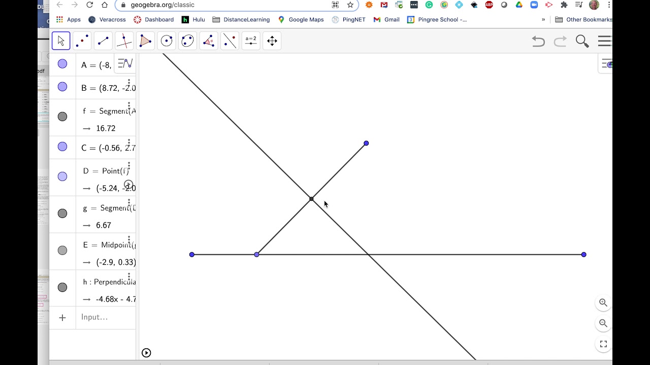 Parabola in GeoGebra - YouTube