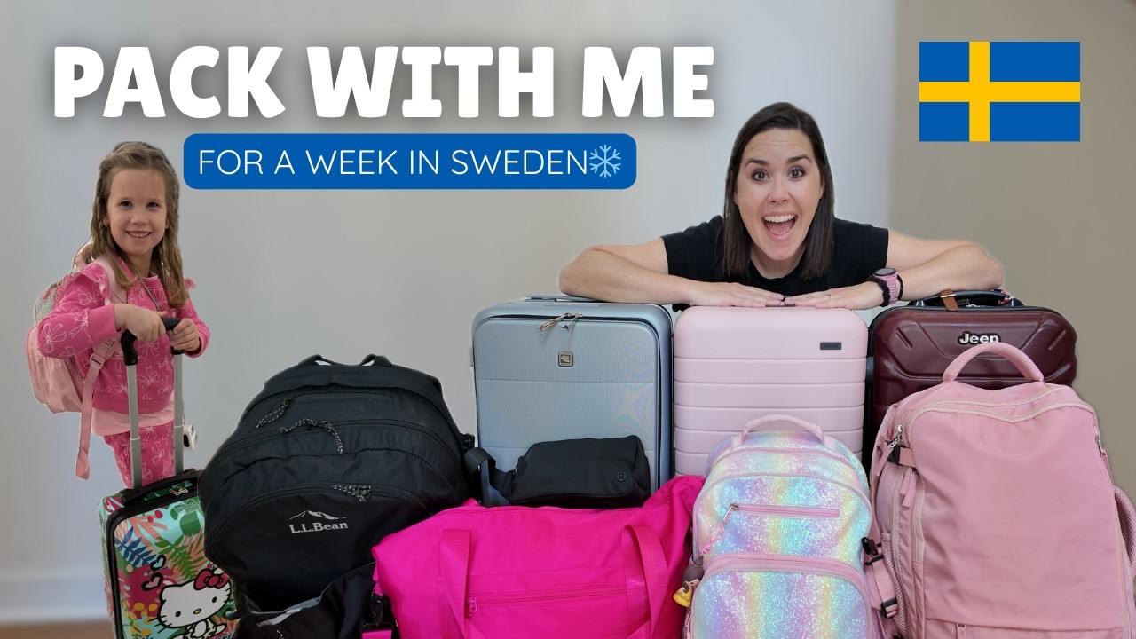 PACK WITH ME: Packing a Family of 4 for a Winter Trip to Sweden ️ - YouTube