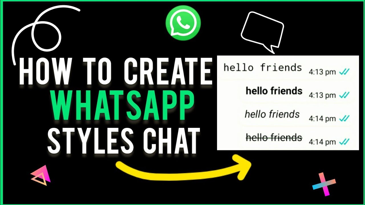 how to create WhatsApp stylish chat #tacnology - YouTube