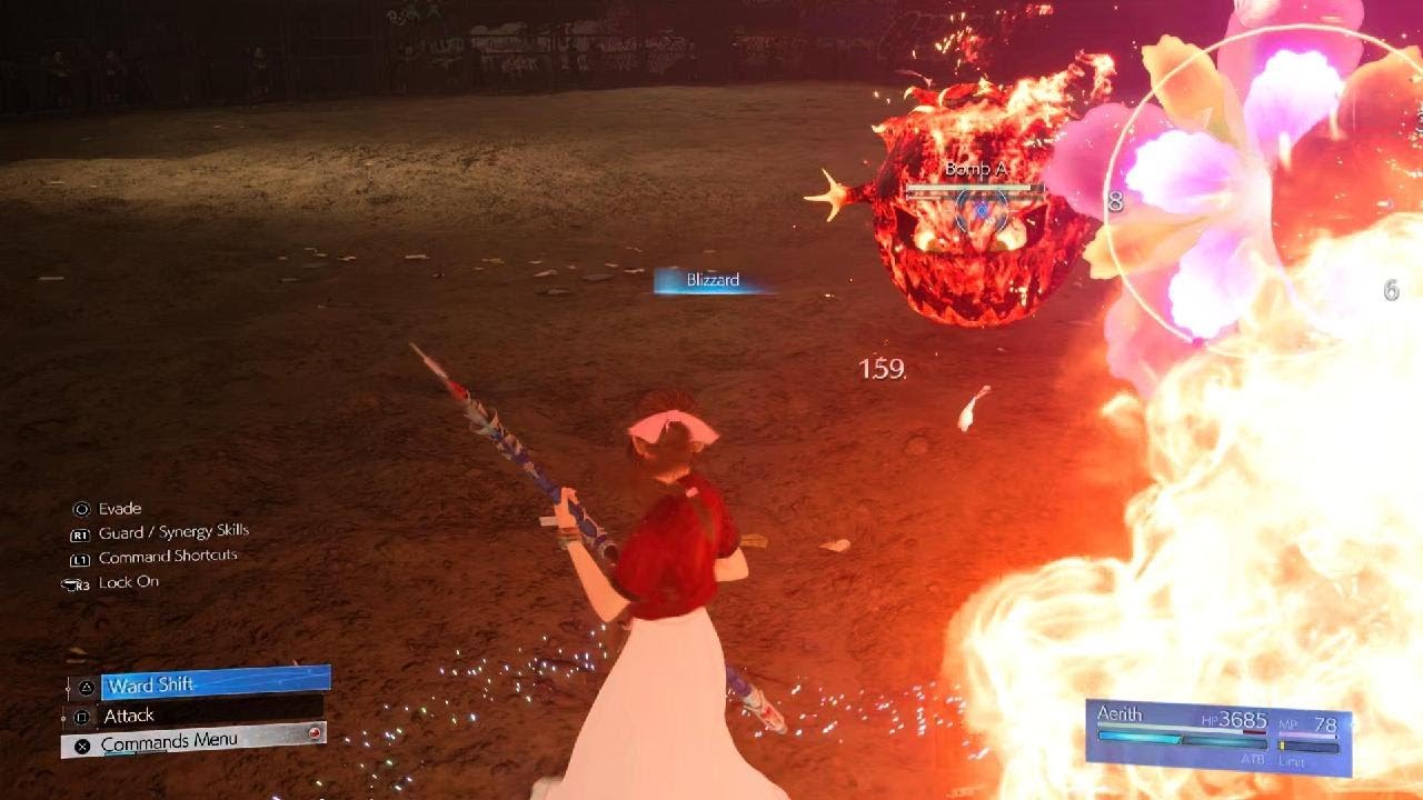 FINAL FANTASY VII REBIRTH l THE FLOWER SELLER vs FIREBALLS - Sands and ...