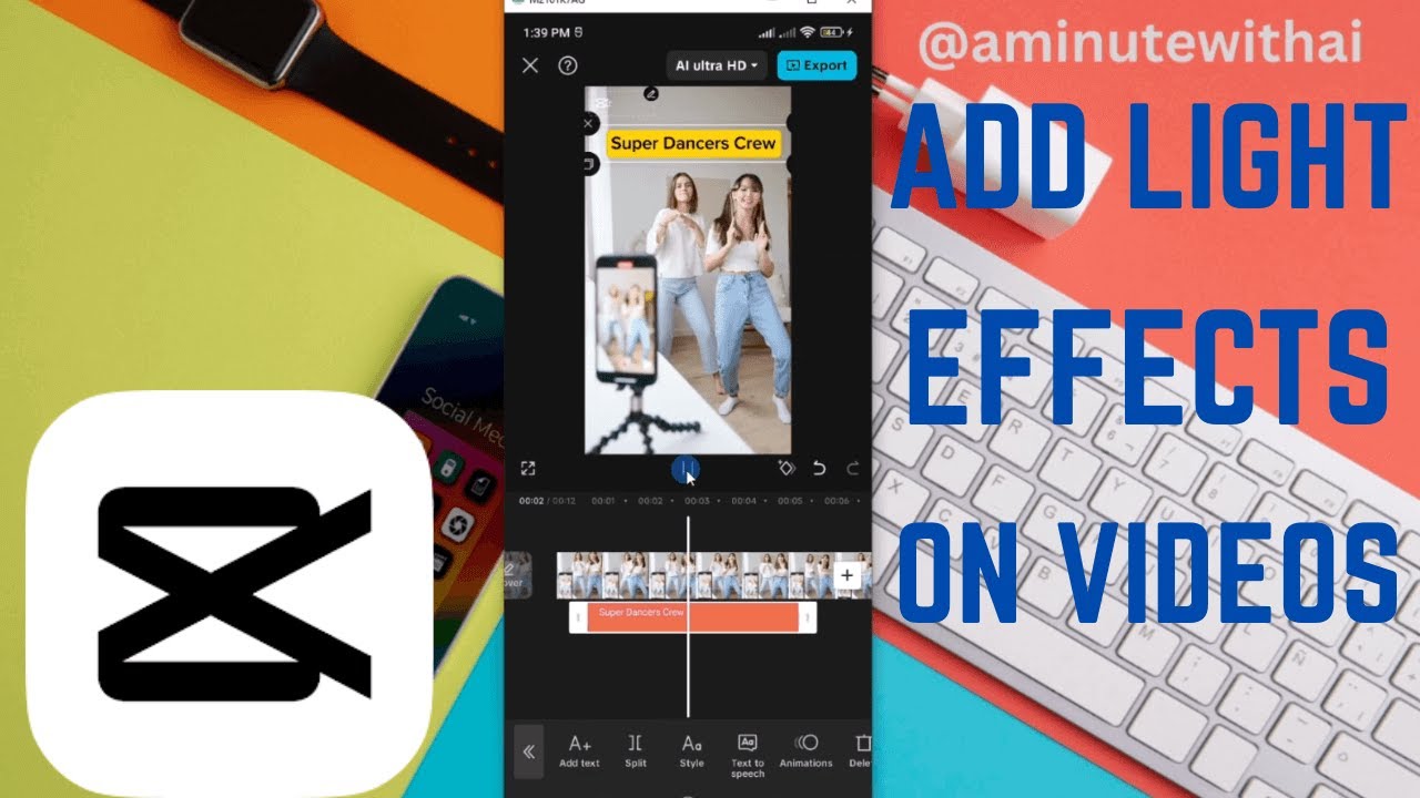 How To Add Light Effects On Videos In Capcut - YouTube