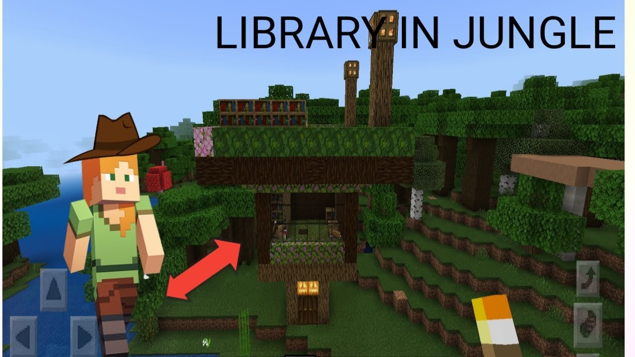 Library in jungle | minecraft on kashan - YouTube