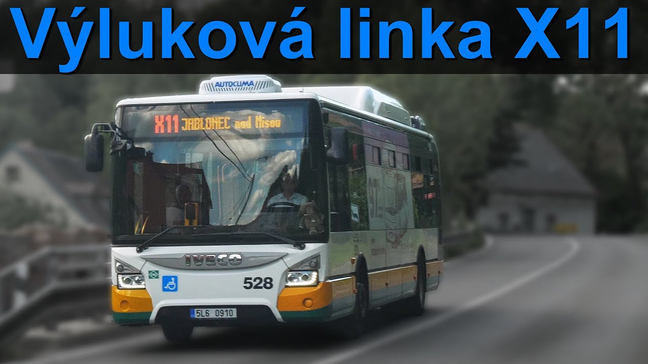 Výluková bus linka X11 Liberec - Jablonec | 2022-2024 - YouTube