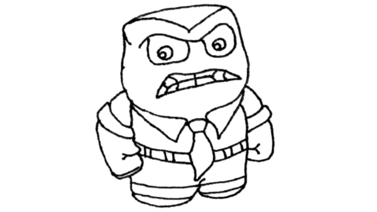 Anger drawing easy step by step Mr Drawtoon || How to draw Anger - YouTube