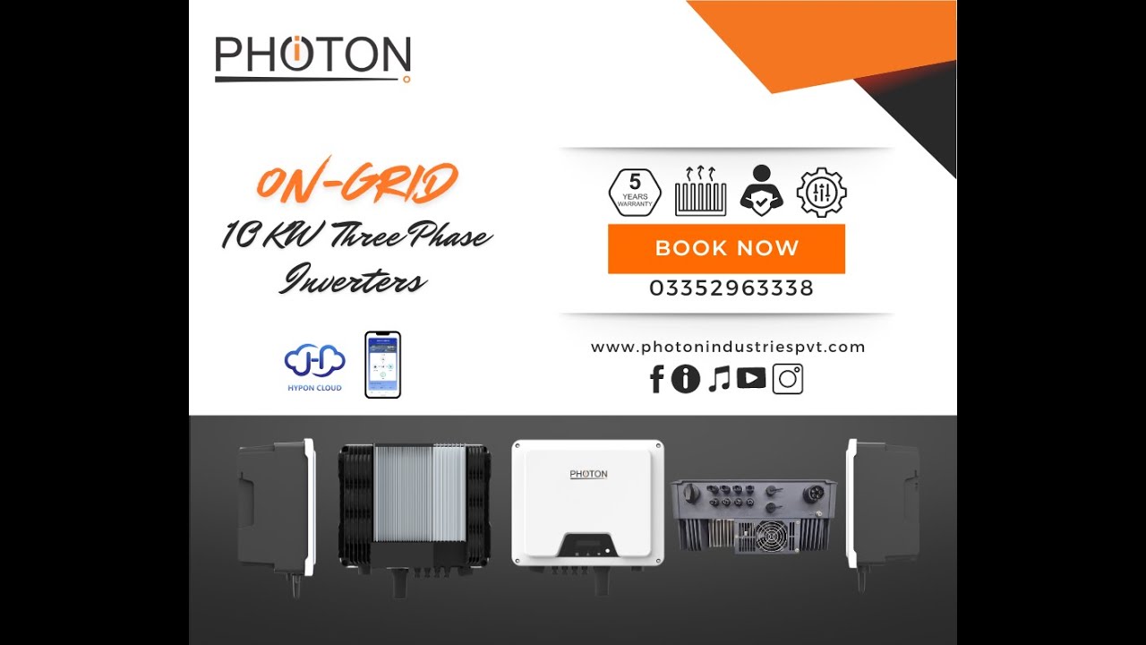 Photon 10 Kw On-grid Inverter Three Phase - YouTube