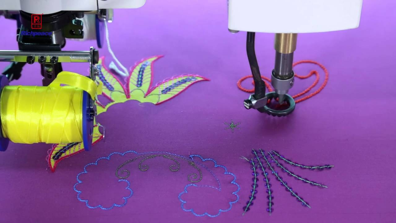 Richpeace 5-in-1 Functions Embroidery Machine - YouTube